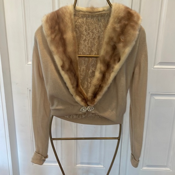 Vintage | Sweaters | Vintage Cashmere And Mink Collared Sweater | Poshmark